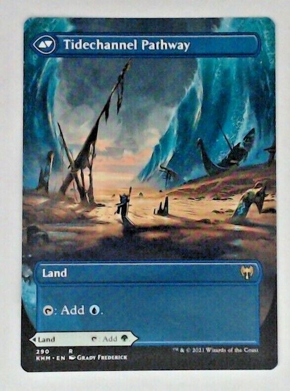 MTG Bling - Showcase - Barkchannel Pathway (Borderless) - Kaldheim -K57 ...