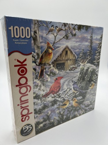 Springbok Frosty Morning Song Puzzle Winter birds Cardinal 1000 piece ...