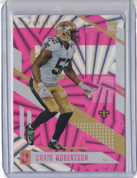 CRAIG ROBERTSON 2017 Panini Unparalleled RC Rookie Wedges #164 Saints ...