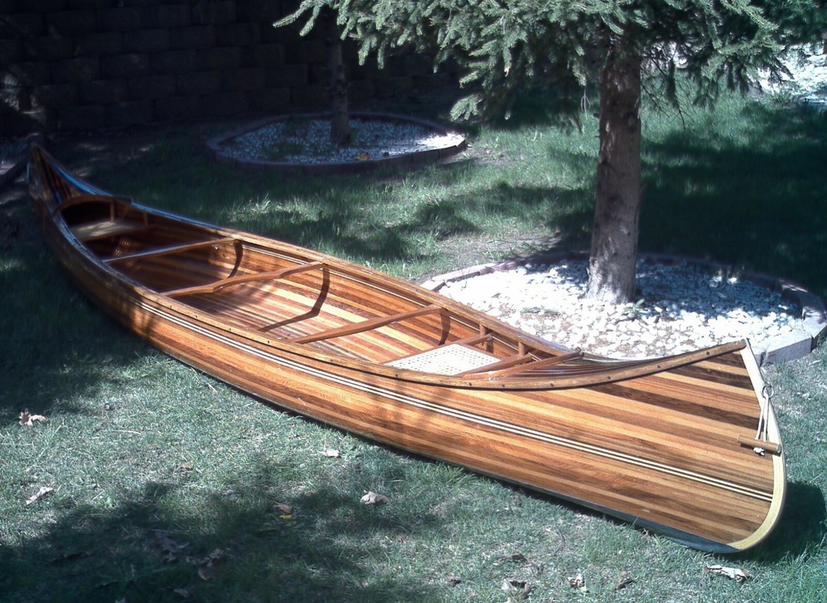 Wood Strip Canoe
