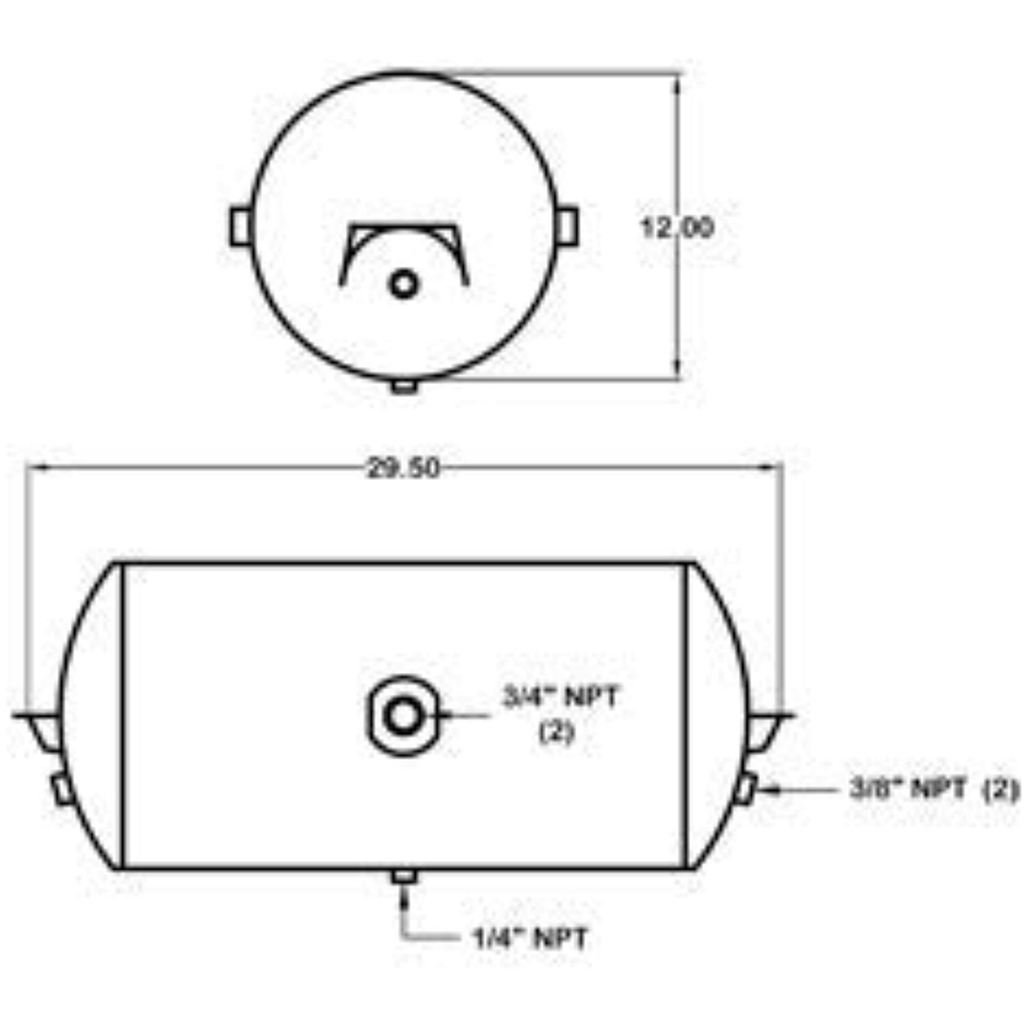 Hoosier Style Air Tank 12"X 29 1/2" | eBay