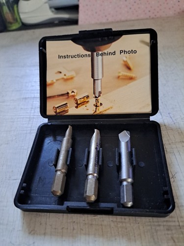 Vintage Craftsman 3pc Screw-Out Screw Extractor Set 52154 -USA-Screw ...