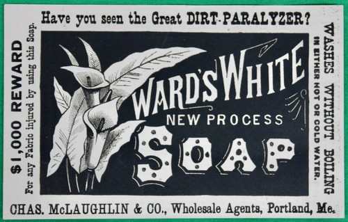 Original Vintage 1800s Ward’s White New Process Soap Unused Label | eBay