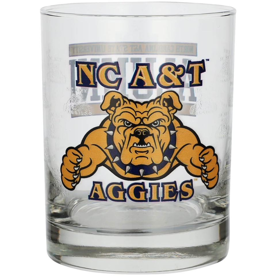 North Carolina A&T Aggies 14oz. Alumni Rocks Glass | eBay