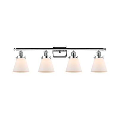 Innovations Ballston SM Cone 4-LT Vanity, P Chrome, Frost/Sphere - 916 ...