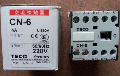 1pcs New in box TECO CN-6 CN6 220VAC Magnetic Contactors free shipping ...