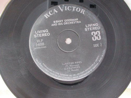 Benny Goodman Octet Midgets / Titter Pipes Feathers 33 RCA Victor | eBay