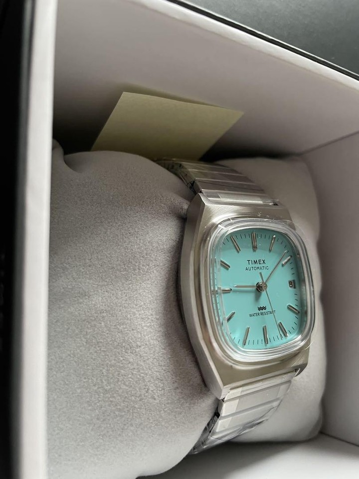 Timex Reissue Automatic Watch 1983 E-line Turquoise Watch | eBay UK