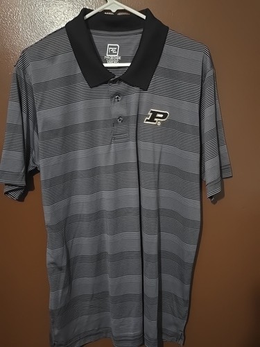 Purdue Boilermakers Pro Edge Golf Men's Size Large Gray Striped ...