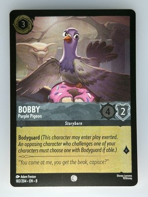 Disney Lorcana Bobby - Purple Pigeon Foil Reign of Jafar #182/204 NM | eBay