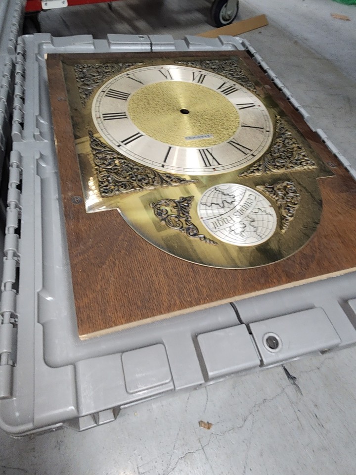 Barwick Grandfather Clock Westminster Chime Brass Face Dial Beautiful ...