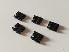 5x LEGO - Part 2540 - Plates 1x2 with Bar Handle on Side Schwarz Black ...