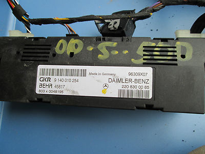2000-2001-2002-2003-2004-05-06 Mercedes S500 AC HEATER MODULE W220 ...