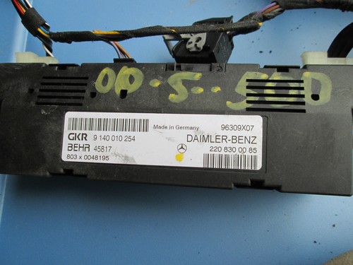 2000-2001-2002-2003-2004-05-06 Mercedes S500 AC HEATER MODULE W220 ...