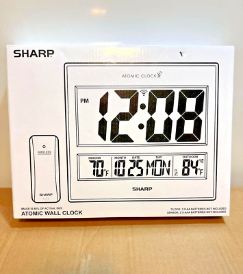Sharp Atomic Clock - Atomic Accuracy - Never Needs Setting! - Jumbo 3 ...