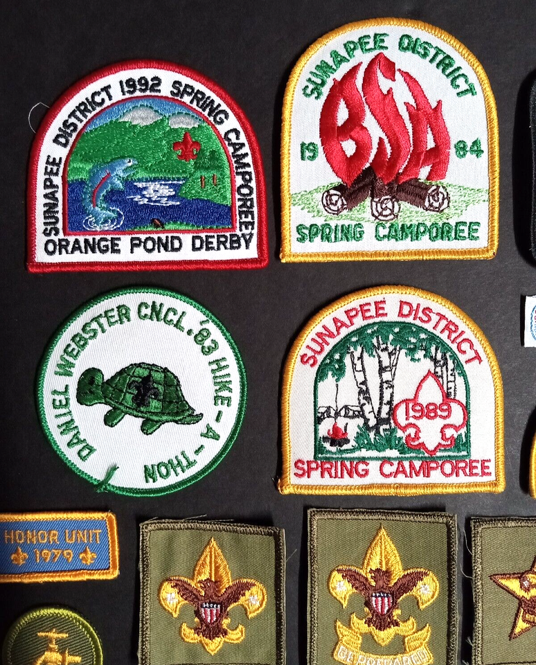 Boy Scouts BSA Clothing Embroidered Iron On Vintage Patch Lot (Qty 17 ...