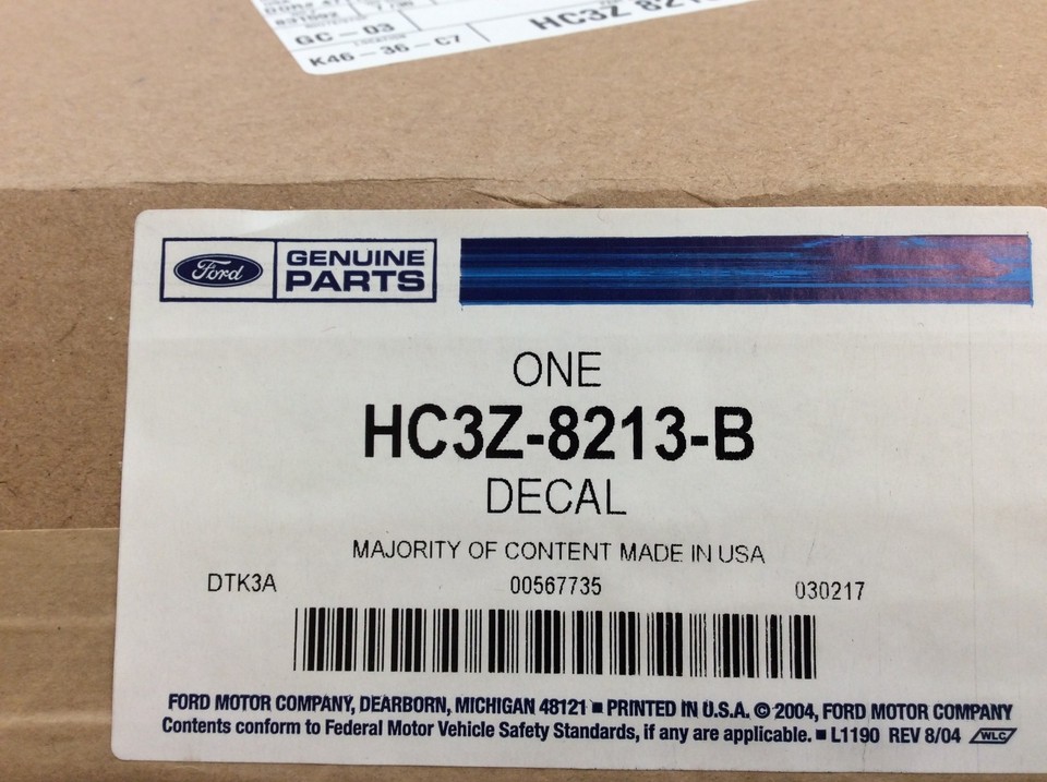 2017 - 2022 Ford Super Duty Front Grille Emblem w/o Camera new OEM HC3Z ...