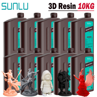 SUNLU 10KG 3D Printer Resin,Standard/Standard Plus/ABS-Like/Water ...