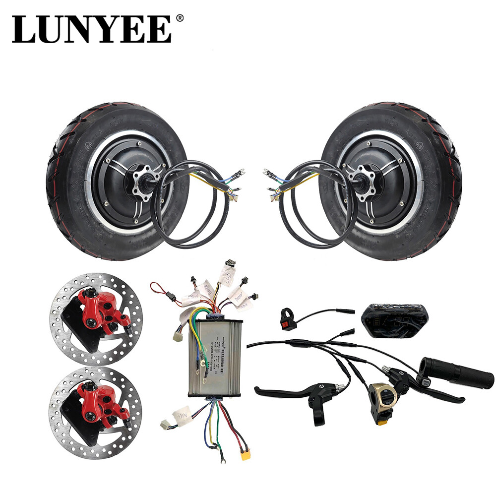 10 Inch 30-65KM Dual Drive Hub Motor Controller Electric Bike Kit ...