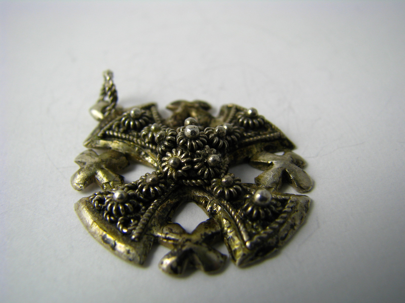 PALESTINE SILVER PENDANT Jerusalem Cross 900SILVER FI… - Gem