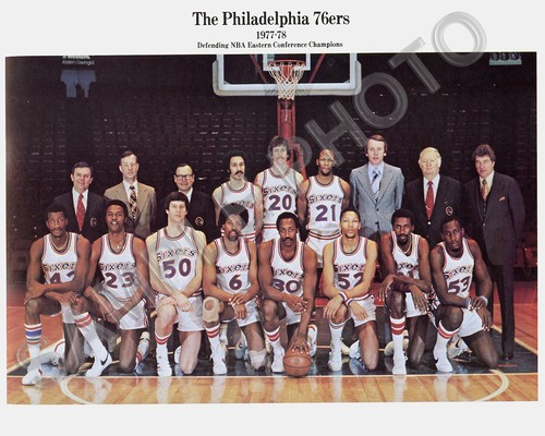 1977-78 PHILADELPHIA 76ERS NBA BASKETBALL TEAM PHOTO | eBay