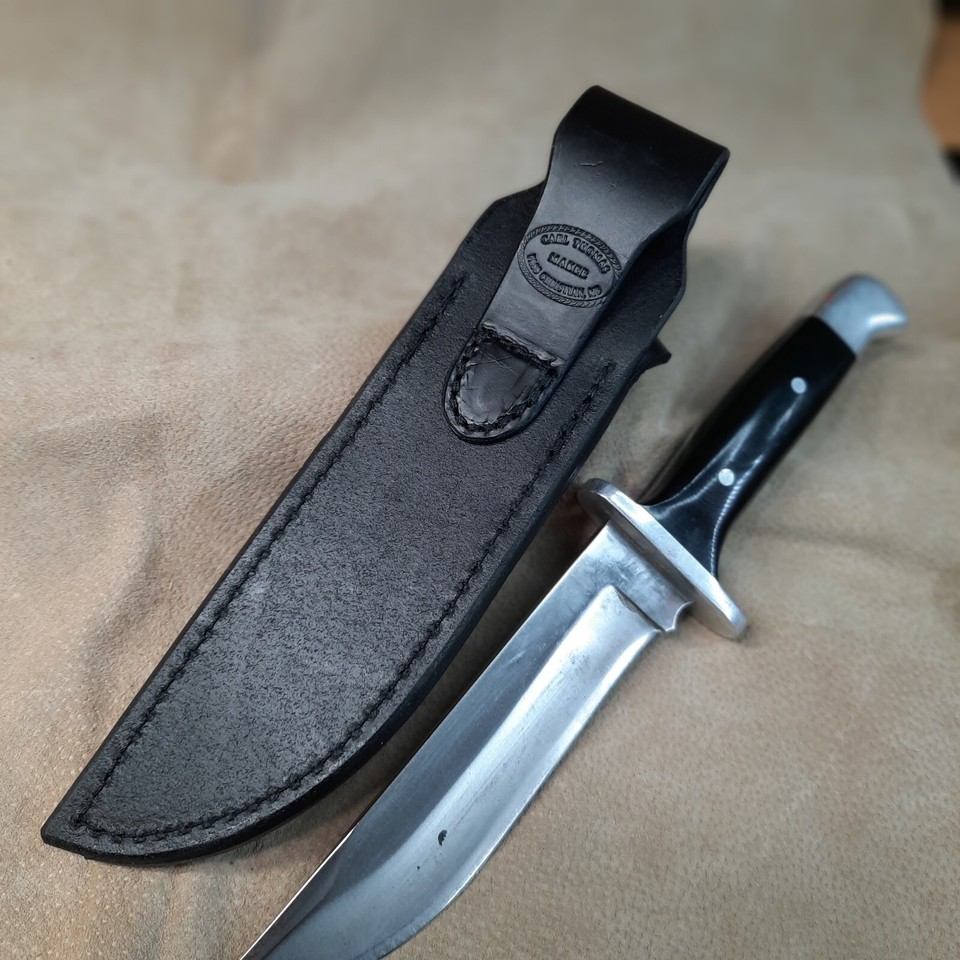 Custom leather knife sheath That fits a. BUCK 124 knife. | eBay