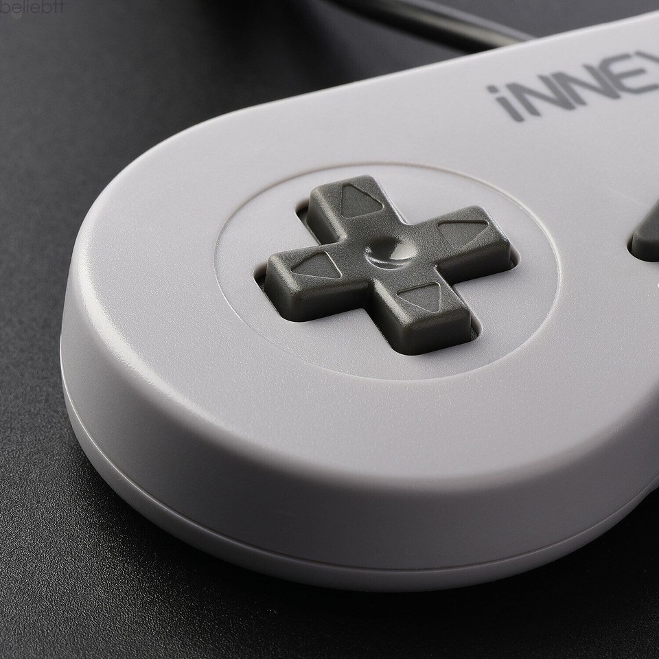 2 Pack Wired/ Wireless SNES USB Controller Gamepad Joystick Super ...