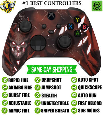 Demon Glow Silent Modz Rapid Fire Modded Controller for Xbox Series X/S ...