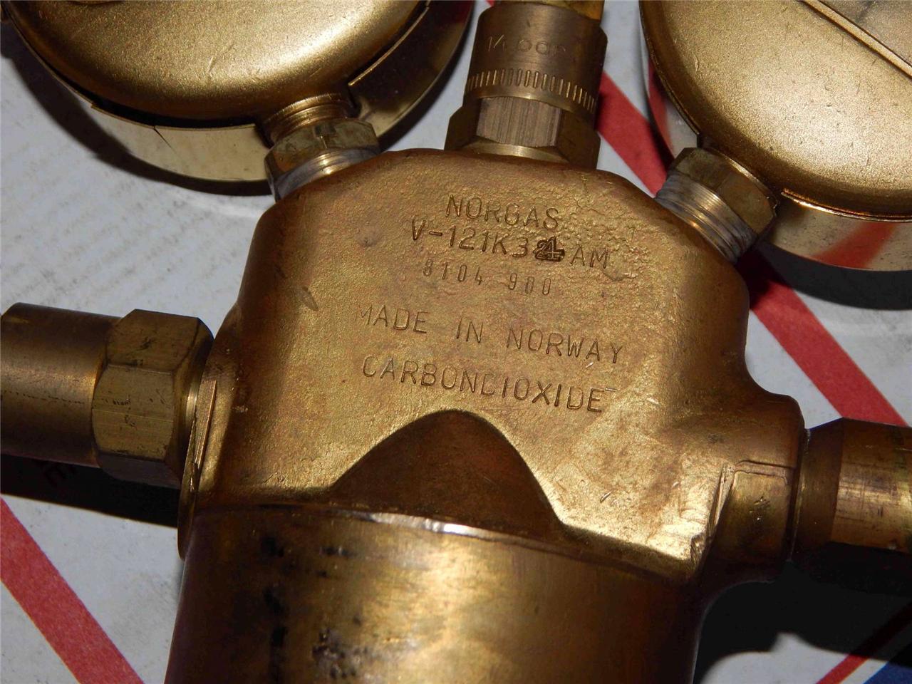 #202 Norgas Argon V-121K32-AM Carbon Dioxide Regulator Valve | eBay