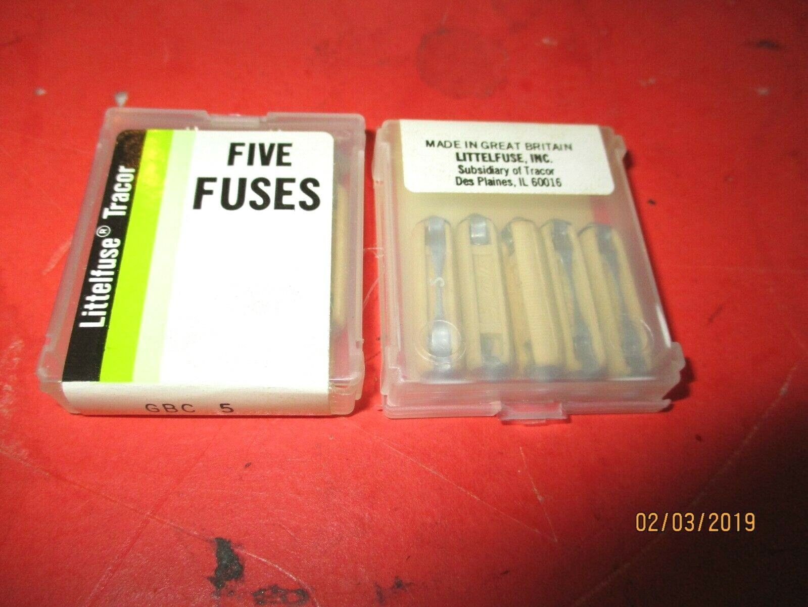GBC-5 Fuse-Ceramic-TAN-P--LOT OF 10--LITTELFUSE- MADE IN GREAT BRITAIN ...
