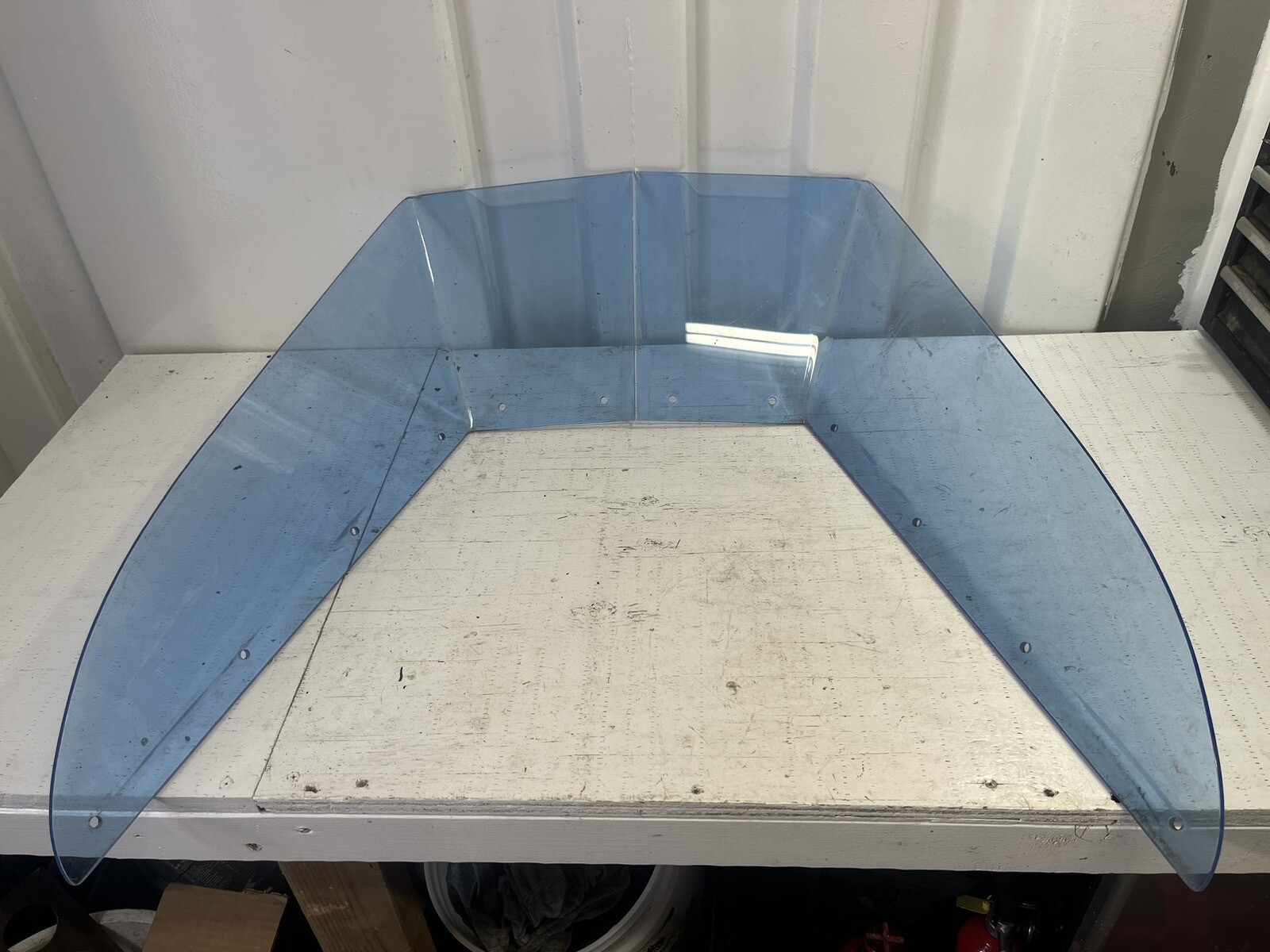 Boat’s Flybridge Plastic Windshield Light Blue, 5 Feet Long | eBay