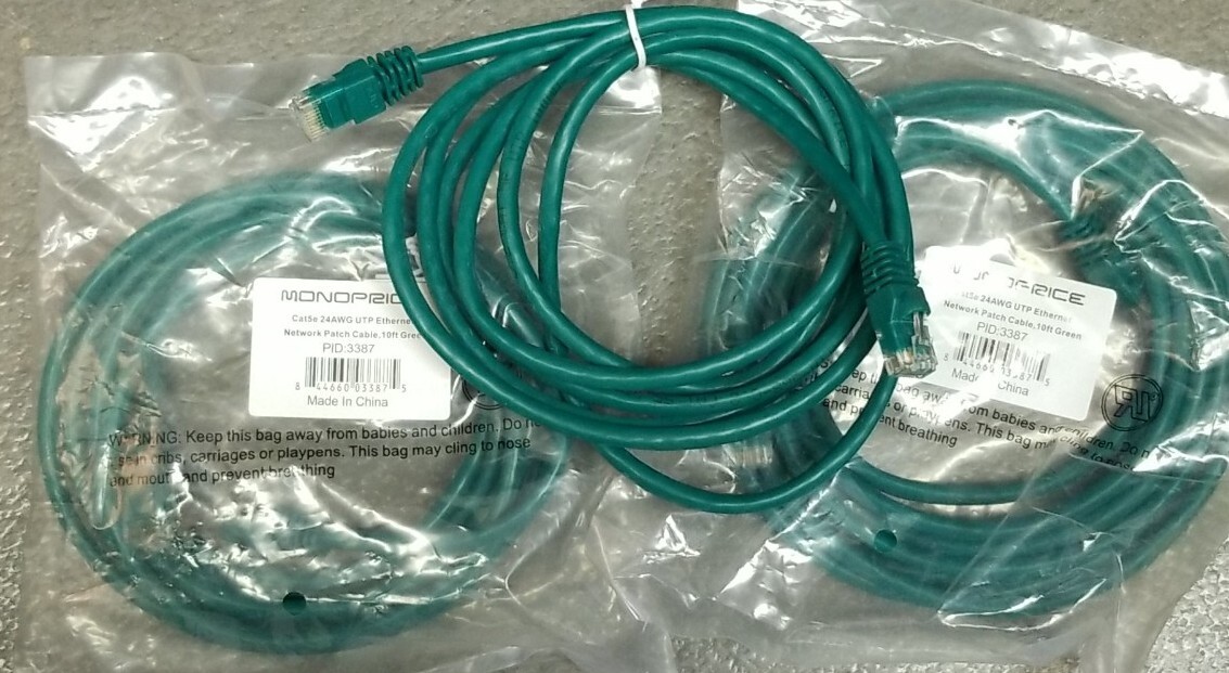 10ft. CAT5e Green Data Cable | eBay