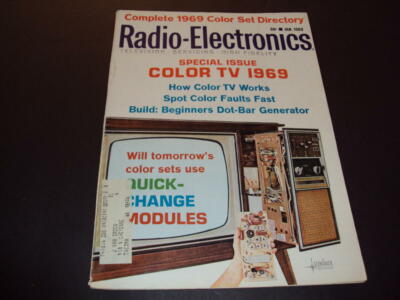 Radio-Electronics Jan 1969 Special Issue Color TV ID:42754 | eBay