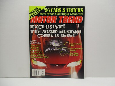Sept. 1995 Motor Trend Magazine Car Parts Dodge Ford Chevy Trucks Lexus ...