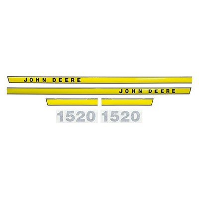 JOHN DEERE 1520 DECAL SET. HOOD, DASH & NUMBERS. SEE DETAILS AND PICS ...