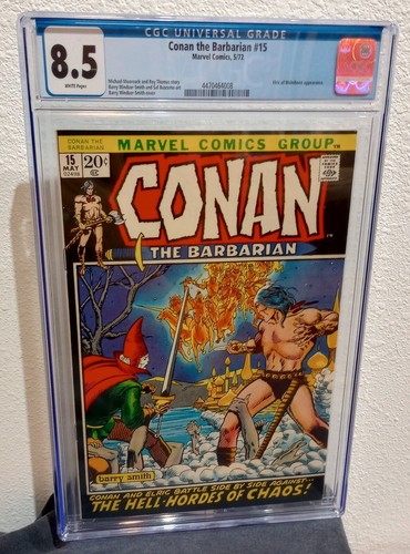 Conan The Barbarian #15 CGC 8.5 Elric of Melnibone Barry Windsor Smith ...