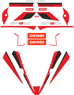 Derbi gpr 125 Replica DECALS stickers derbi gpr 125 black gpr vinyls | eBay