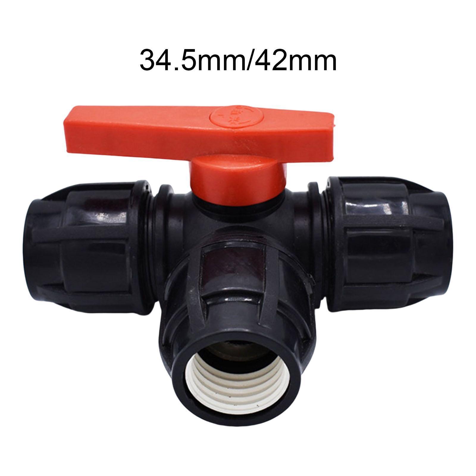 PP Three Way Quick Connection Valve T Type Ball Valve Water Pipe Tee ...