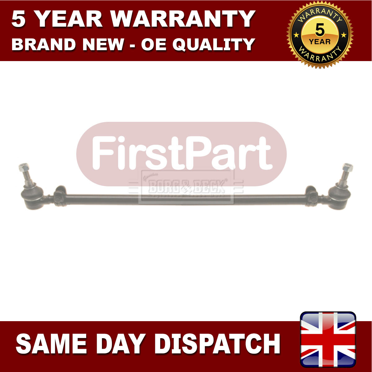 Fits Land Rover Defender 1990-2016 FirstPart Front Centre Track Tie Rod ...