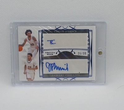 2023 Trinity Tevin Brown Kamari Phillips Dual Auto /30 #DA-23 Rookie | eBay