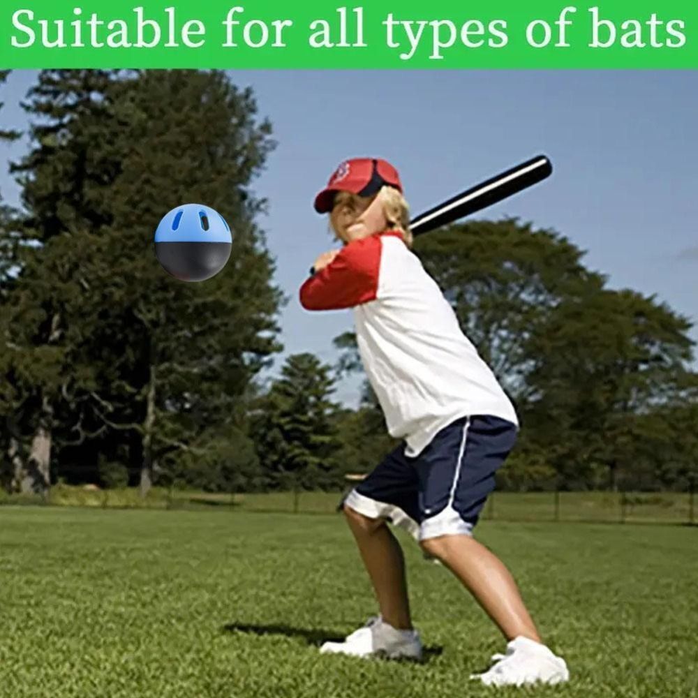 Blue Baseballs Practice Balls Hollow Hole Ball Soft Softball | eBay