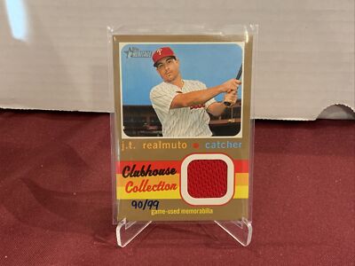 2020 Topps Heritage Clubhouse Collection Relics Gold /99 JT Realmuto # ...