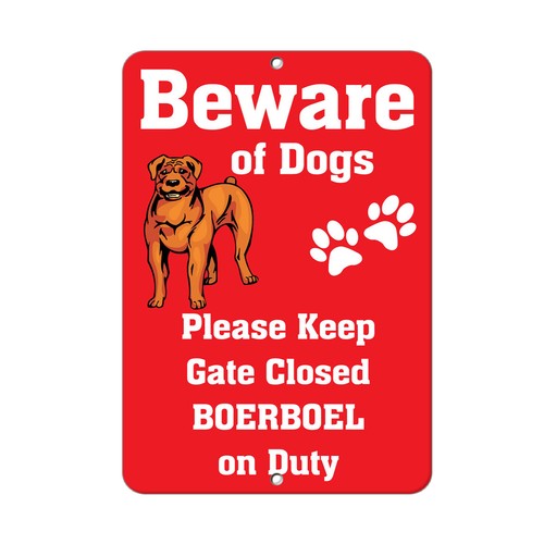 BOERBOEL DOG Beware of Fun Novelty METAL Sign | eBay