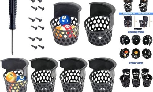 Pool Table Pockets Replacement Pockets for Billiard Table Set of 6 ...