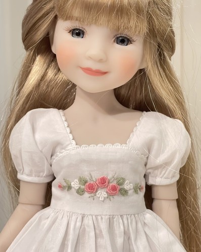 Boneka Embroidered Long Dress Pintucks 4 14" Ruby Red Fashion Friend ...