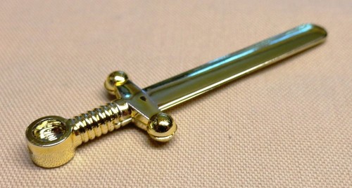 *NEW* Lego Sword Gold Chrome Kings Sword Minifig Castle Knights Figs x ...