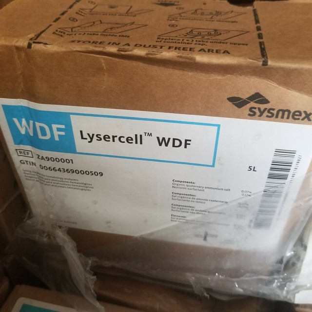 Sysmex Lysercell WDF ZA900001 Hematology Analyzer Lysing Reagent - 5l ...