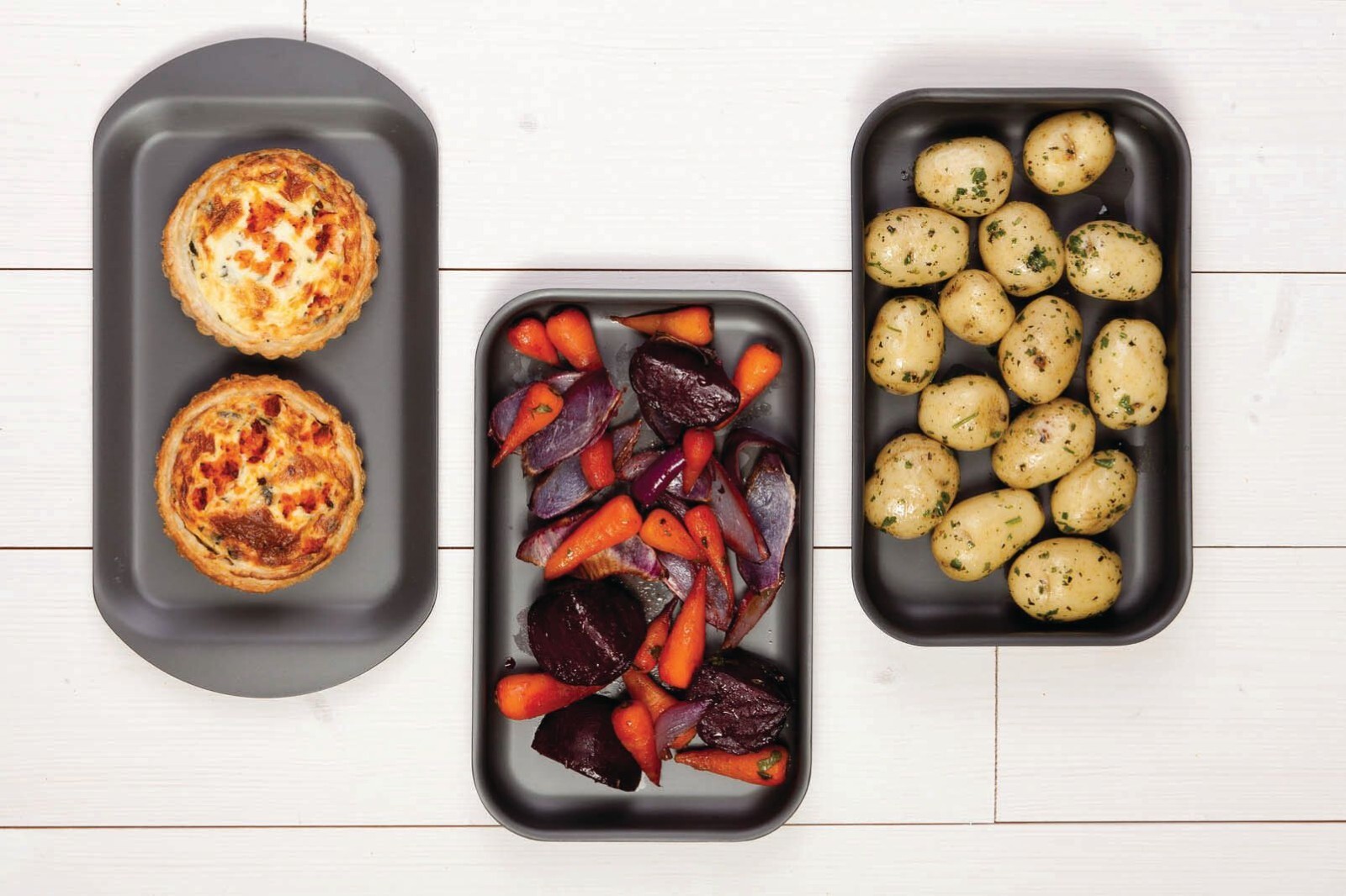 Mermaid Companion Trio Set Pan Dish Tray Hard Anodised Aluminium Oven ...