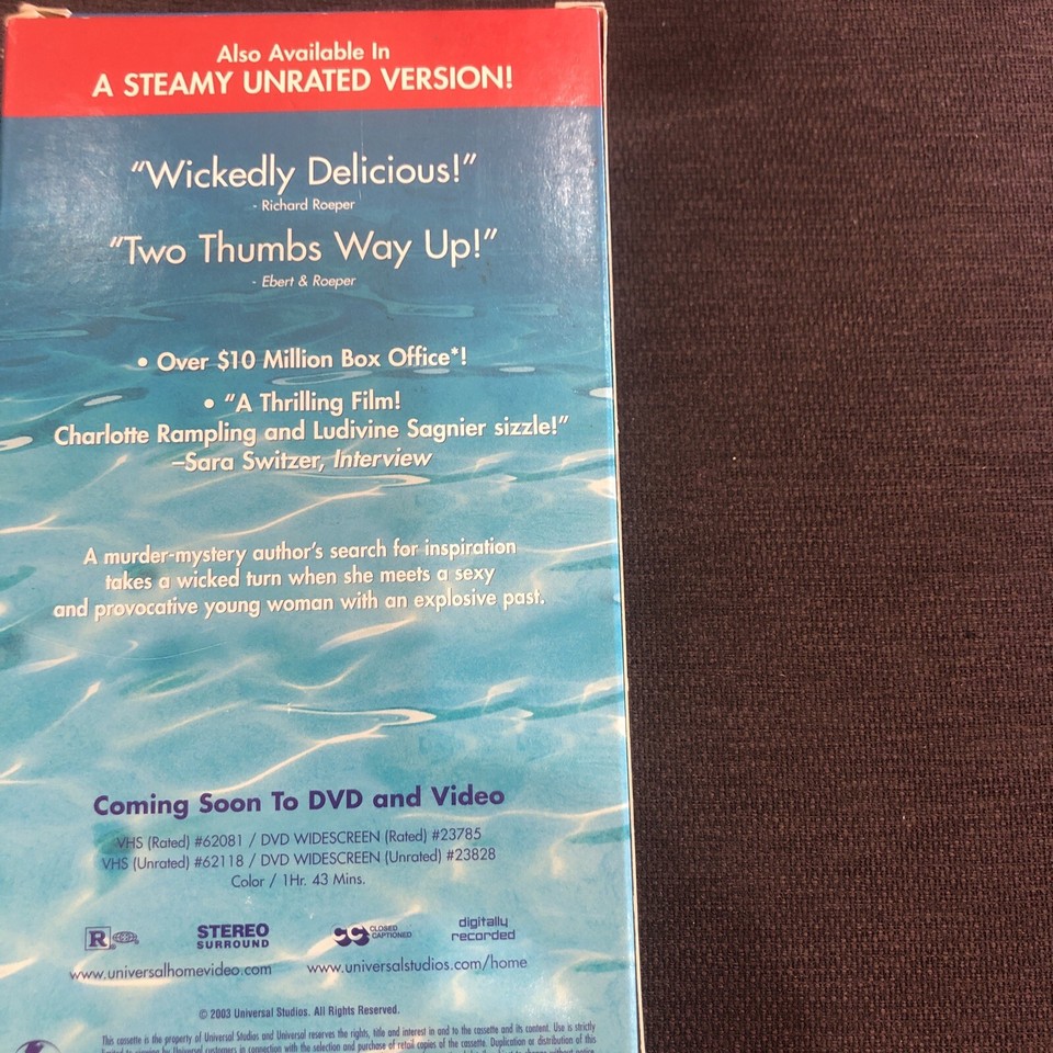 SWIMMING POOL (VHS 03) NEW FULL LENGTH DEMO Charles Dance Charlotte ...