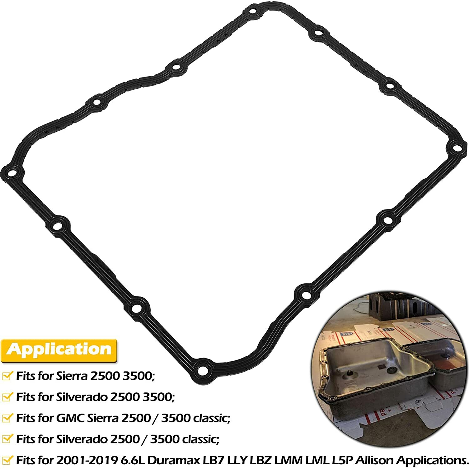 29549684 Automatic Transmission Fluid Pan Gasket Oil Pan Gasket for GM ...